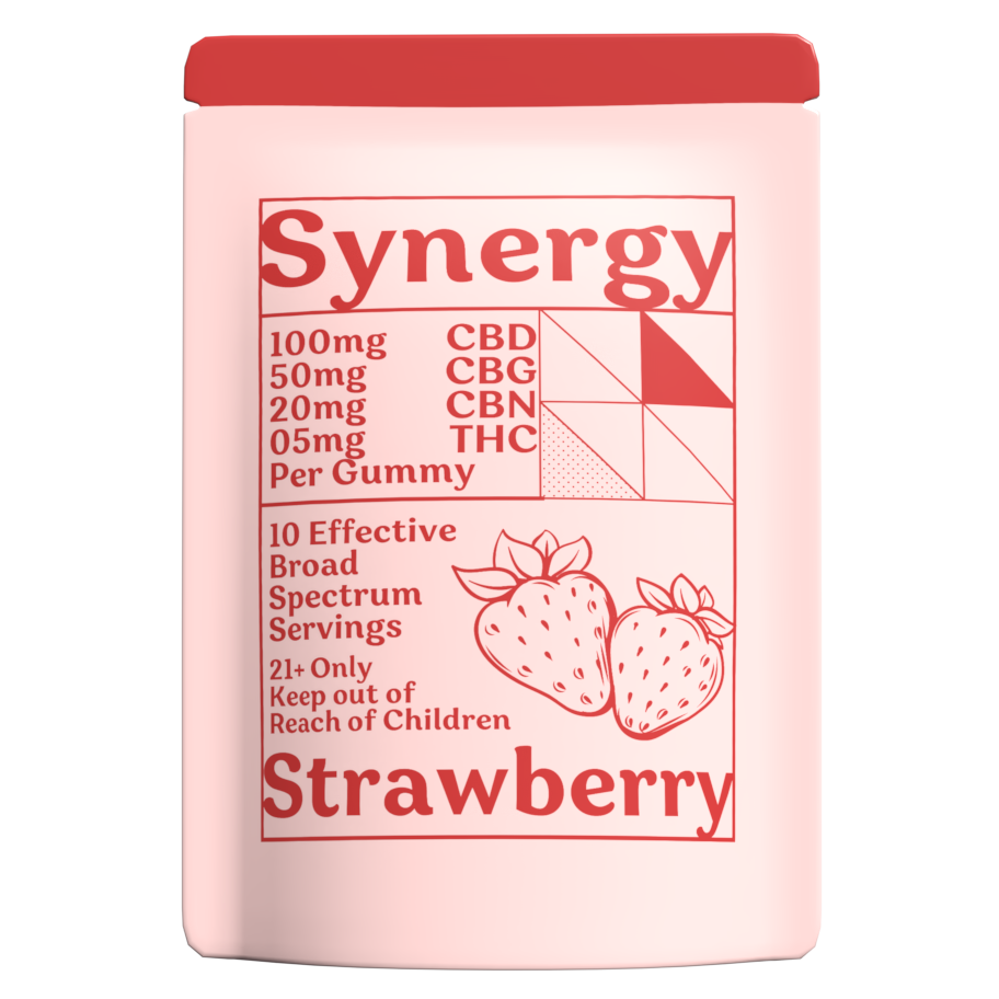 Synergy Strawberry - 100mg CBD 50mg CBG 20mg CBN 5mg THC | St Paul Cannabis Dispensary & Delivery