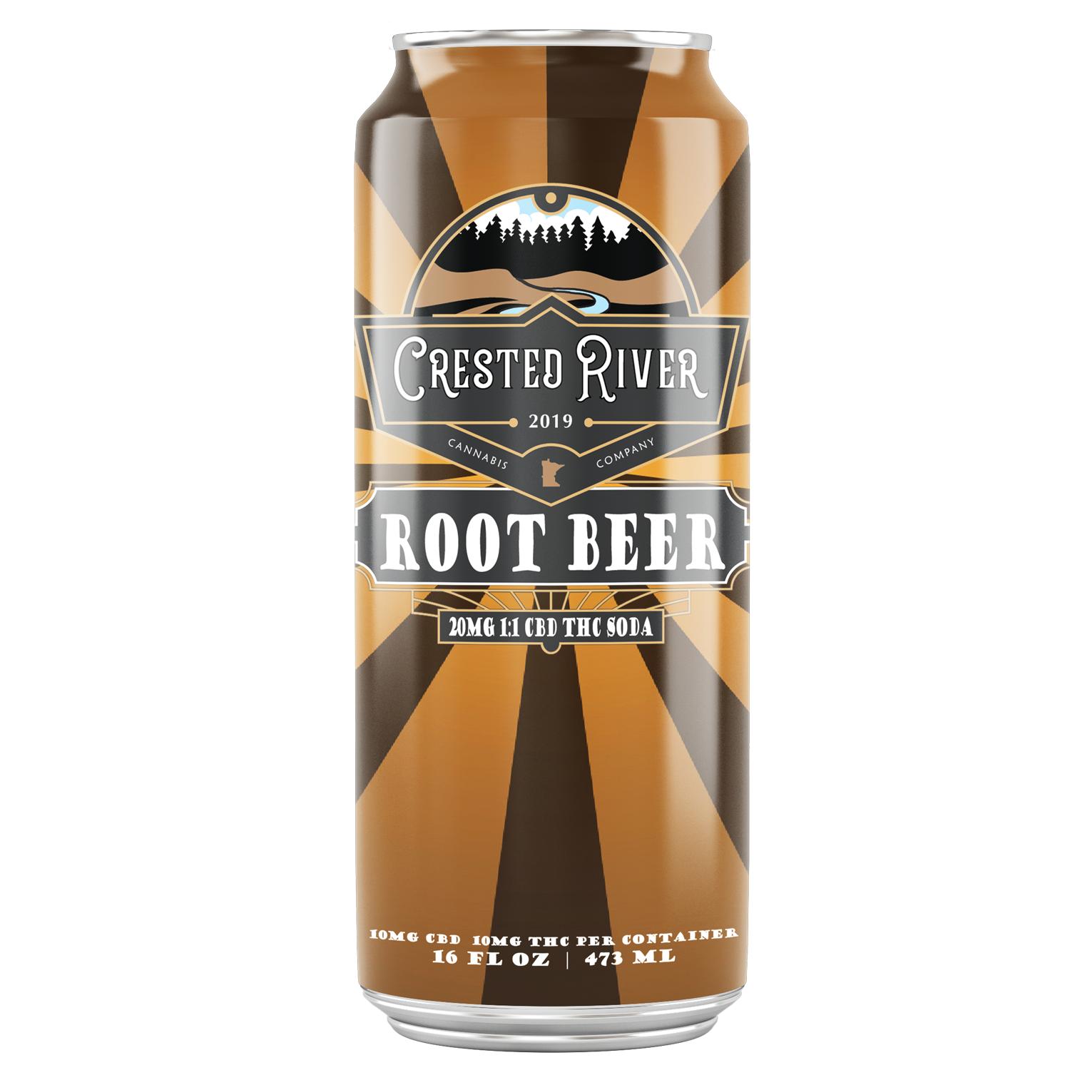 Crested River 10mg THC Soda - Rootbeer | St Paul Cannabis Dispensary ...